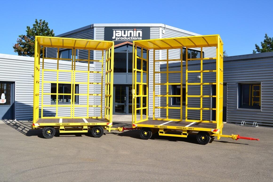 Remorque pour transport sécurisé avec protection bâchée - Remorques sur ...